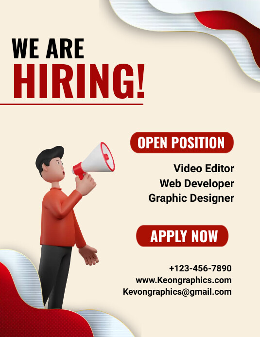 Hiring Template | PosterMyWall