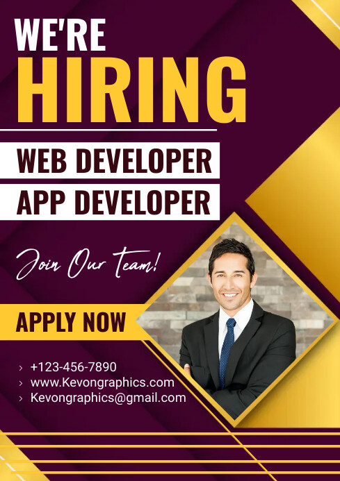 Plantilla de Hiring | PosterMyWall