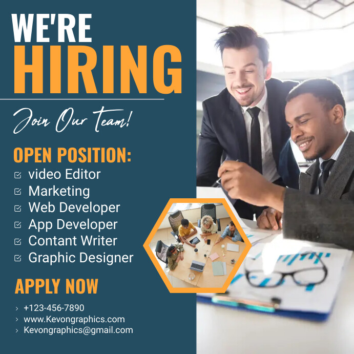 Hiring Template | PosterMyWall