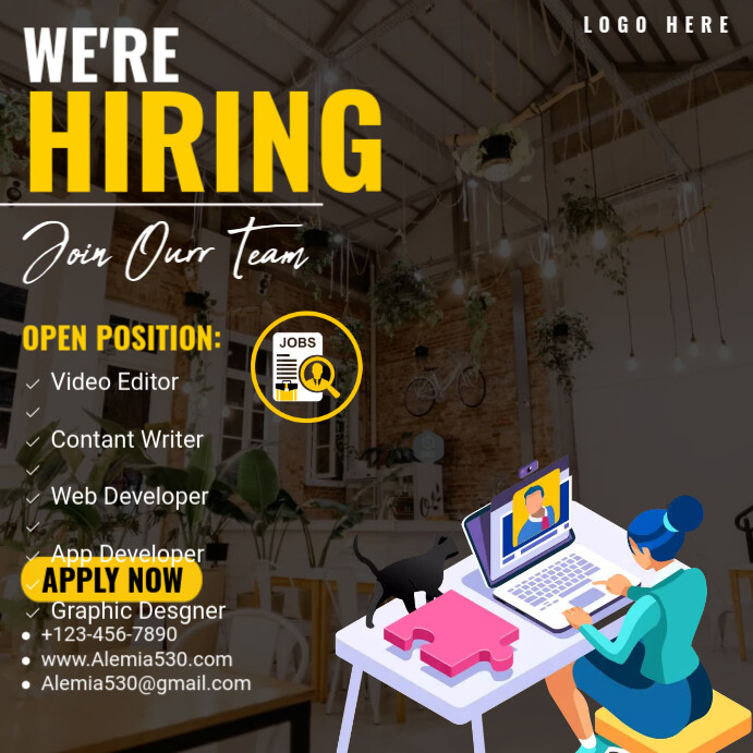 Hiring Template | PosterMyWall