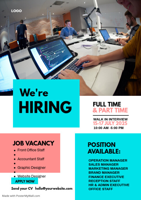 HIRING Template | PosterMyWall