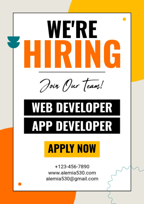 Hiring Template | PosterMyWall