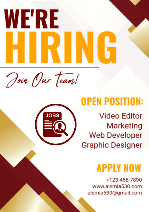 Hiring Template | PosterMyWall