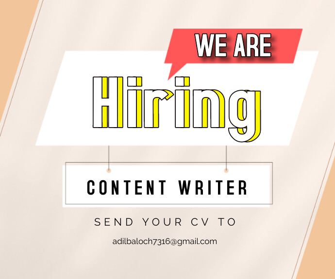 Hiring Template | PosterMyWall