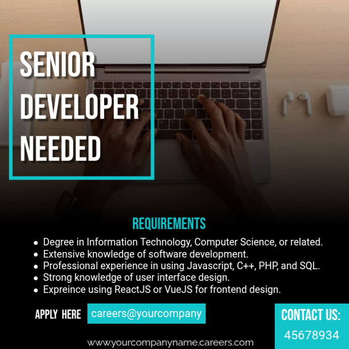 Copy of Hiring | PosterMyWall