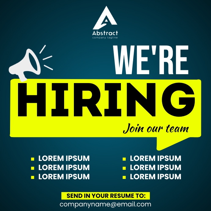 Hiring Template | PosterMyWall