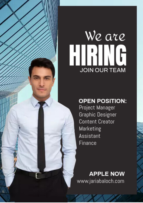 Hiring Template | PosterMyWall