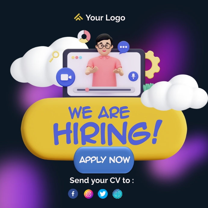 Hiring Template | PosterMyWall