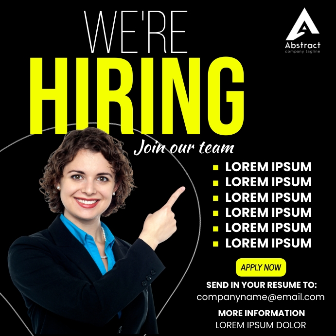 Hiring Template | PosterMyWall