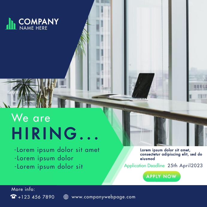 Hiring Template | PosterMyWall