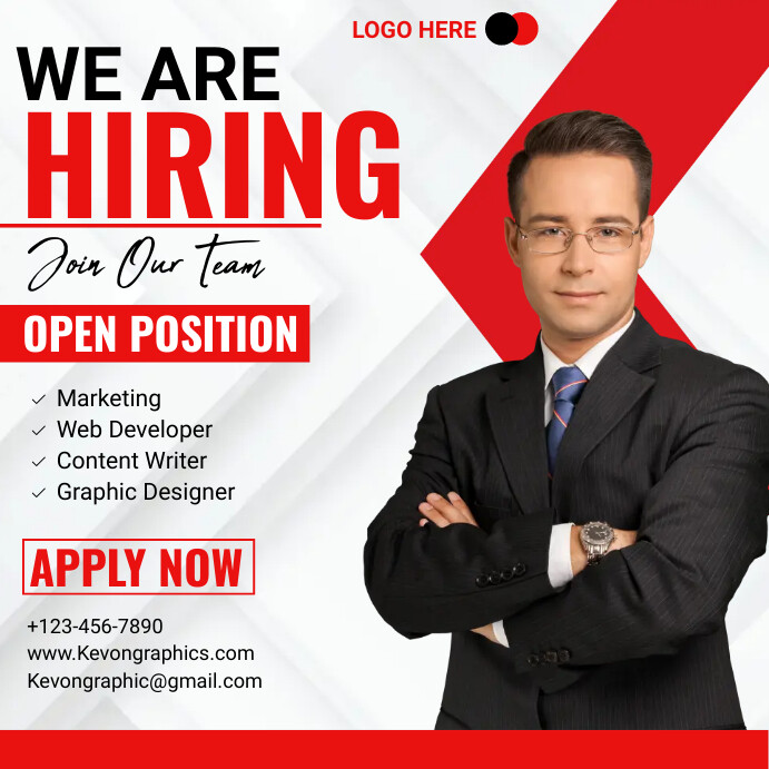 Hiring Template | PosterMyWall