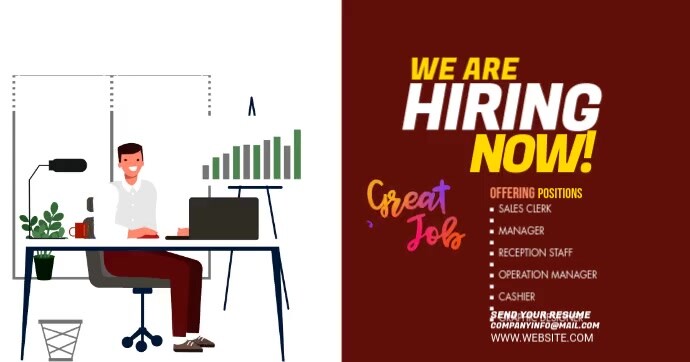 Hiring Facebook Share Image Template | PosterMyWall