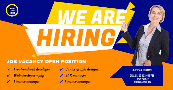 Hiring Facebook Share Image Template | PosterMyWall
