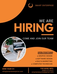 Job Hiring Poster for Technology Company Teams Template | PosterMyWall