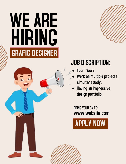 hiring flyer Template | PosterMyWall
