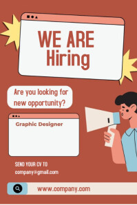 Hiring flyer Template | PosterMyWall