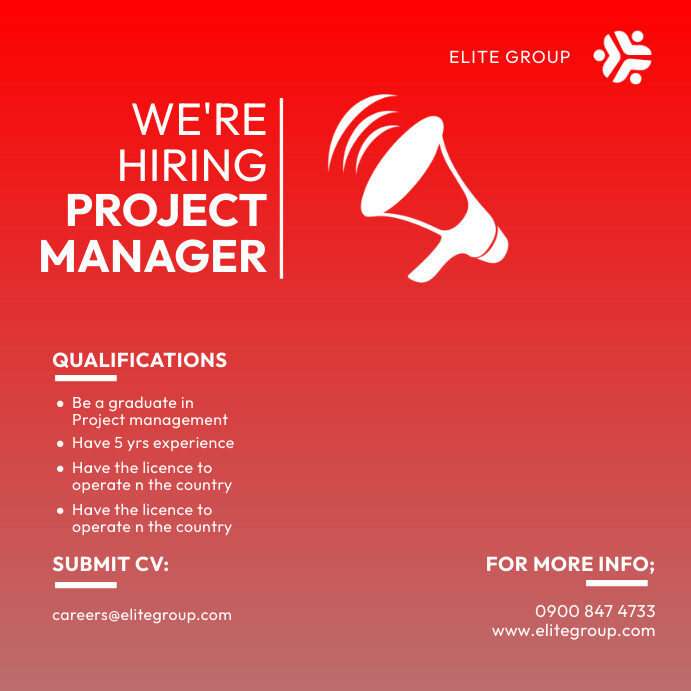 Plantilla de Hiring flyer | PosterMyWall