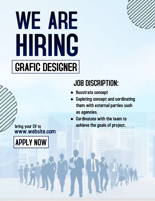 hiring flyer Template | PosterMyWall