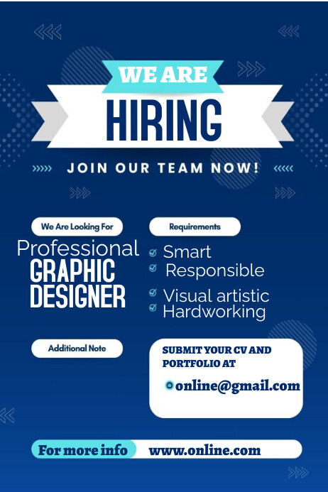 hiring flyer Template | PosterMyWall