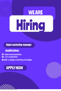 Hiring flyer Template | PosterMyWall