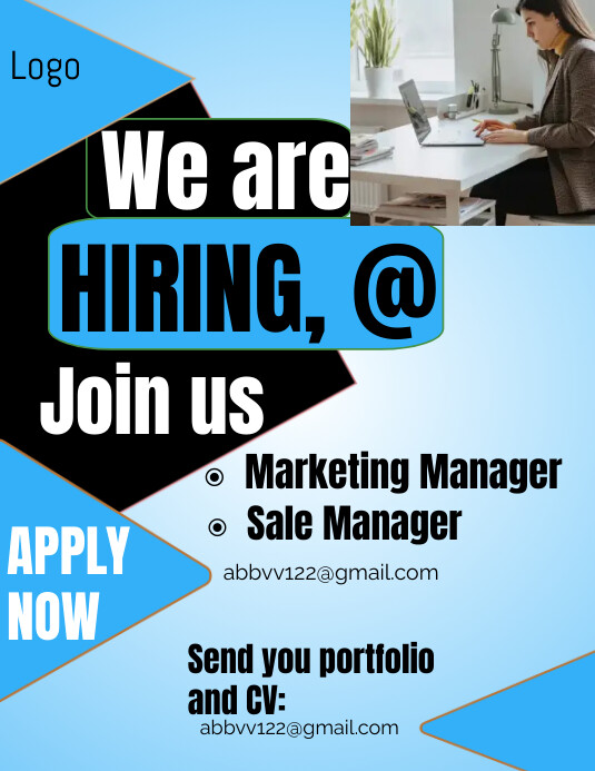 hiring flyer executive post Templat | PosterMyWall