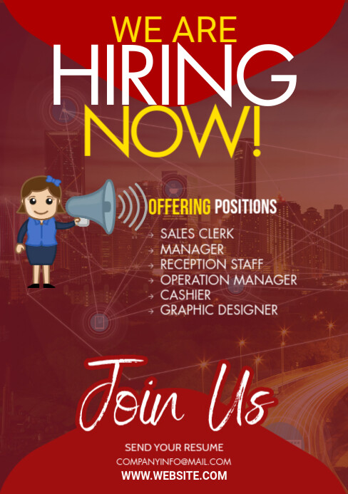 Copy of Hiring Flyer Flyer Template (1) | PosterMyWall