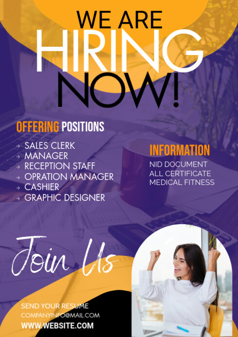 Hiring Flyer Flyer Template | PosterMyWall