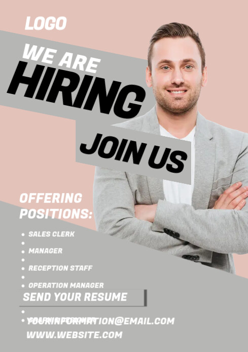 Copy of Hiring Flyer Flyer Template | PosterMyWall