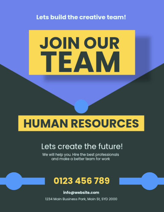 Copy of Hiring flyer join our team | PosterMyWall