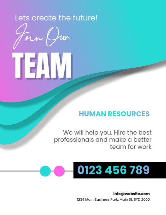 Hiring flyer join our team Template | PosterMyWall