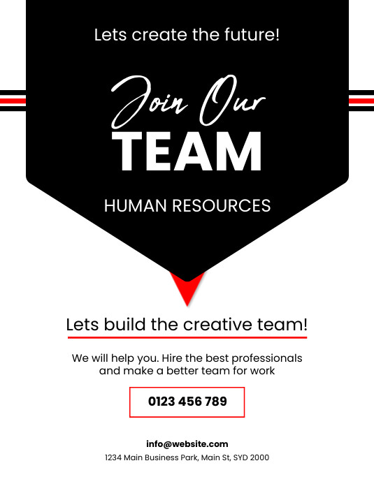 Hiring flyer join our team Template | PosterMyWall