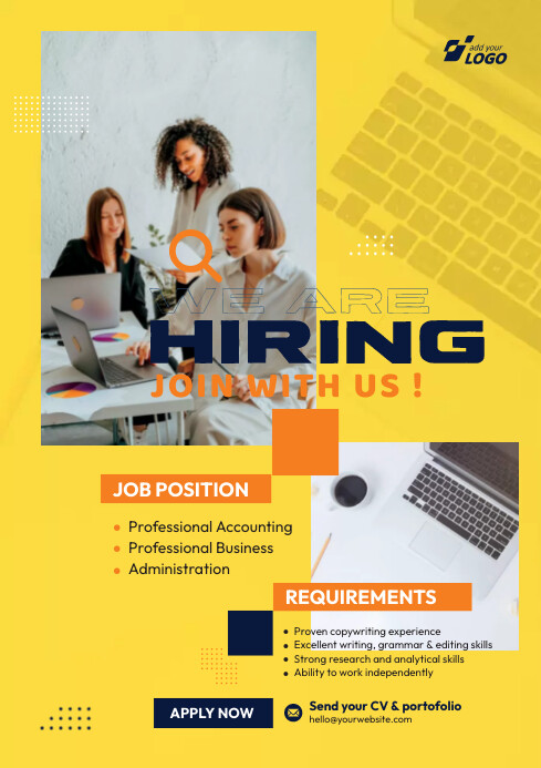 Hiring Flyer Template | PosterMyWall