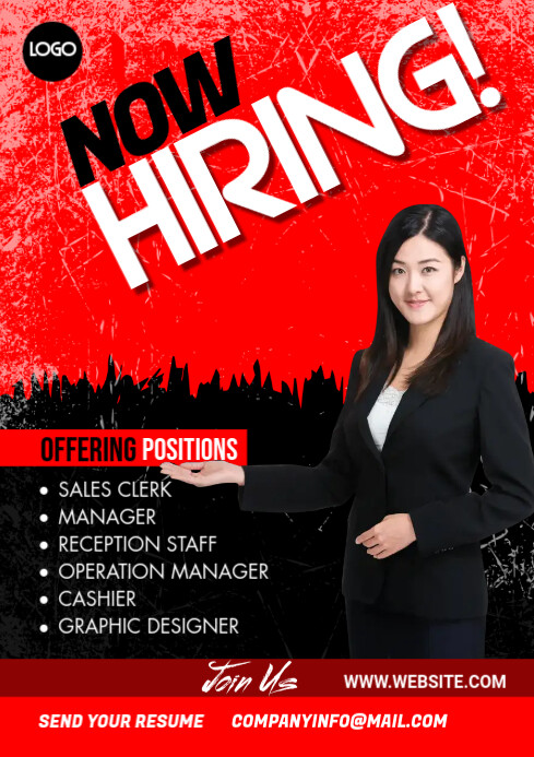 Hiring Flyer Template | PosterMyWall