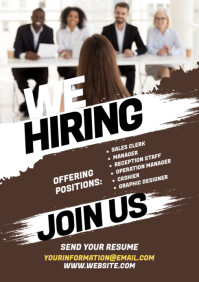 Hiring Flyer Template | PosterMyWall