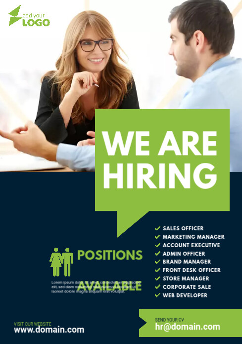 Hiring Flyer Template | PosterMyWall