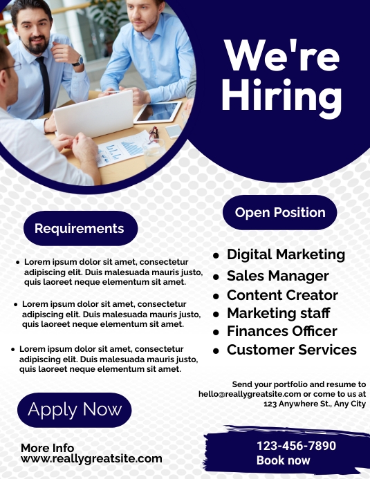 Hiring Flyer Template | PosterMyWall