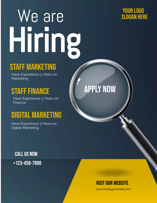 Hiring Flyer Template | PosterMyWall