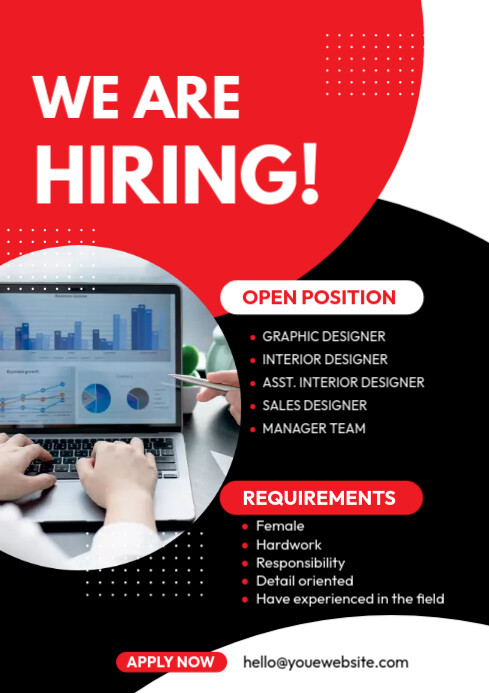 Hiring Flyer Template | PosterMyWall