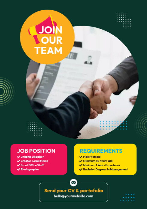 hiring Flyer Template | PosterMyWall