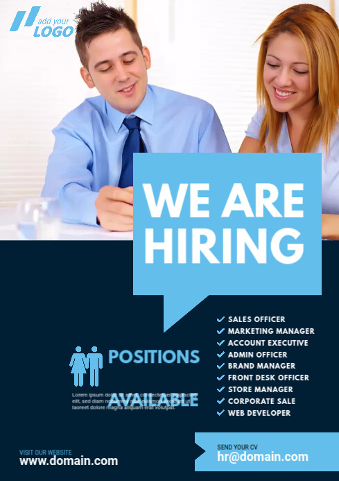 Hiring Flyer Template | PosterMyWall