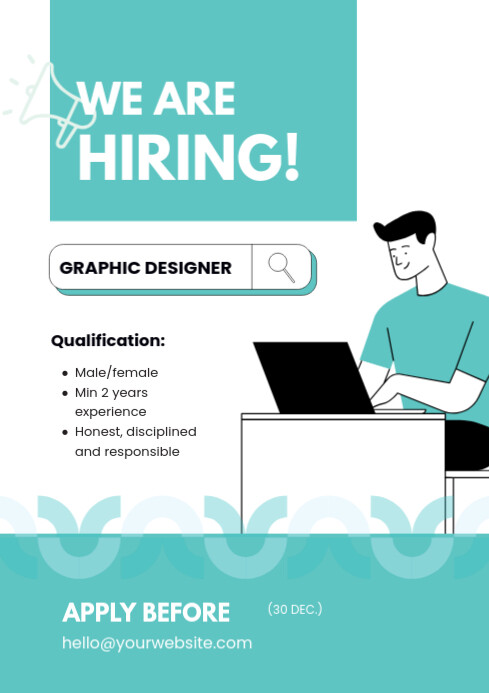 Hiring Flyer Template | PosterMyWall