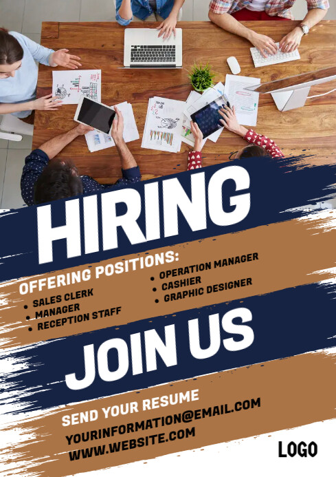 Hiring Flyer Template | PosterMyWall
