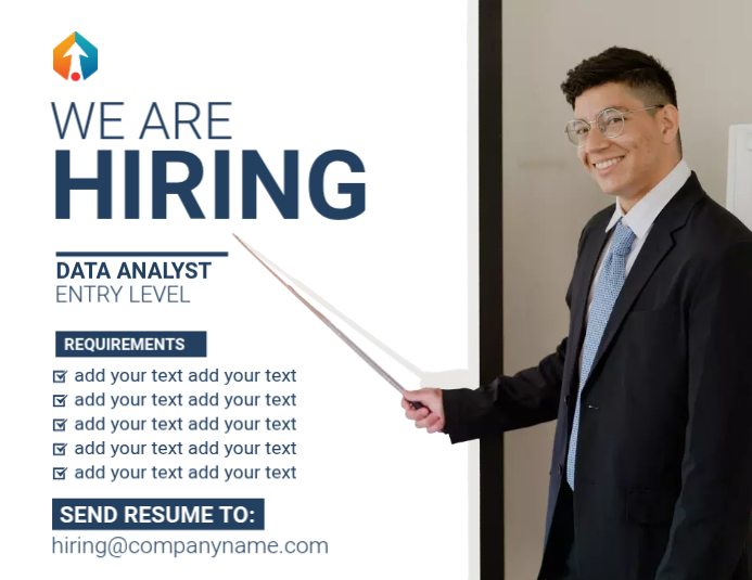Hiring flyer template | PosterMyWall