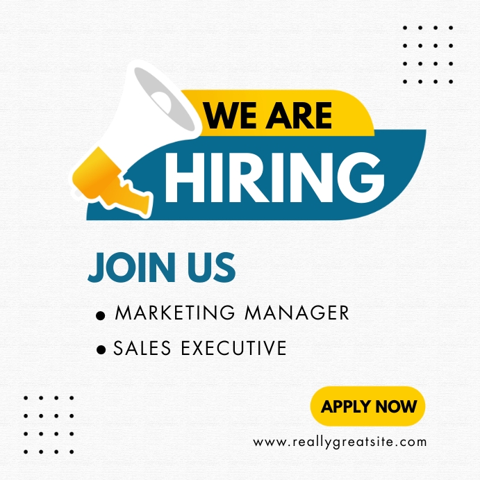 Hiring flyers Template | PosterMyWall