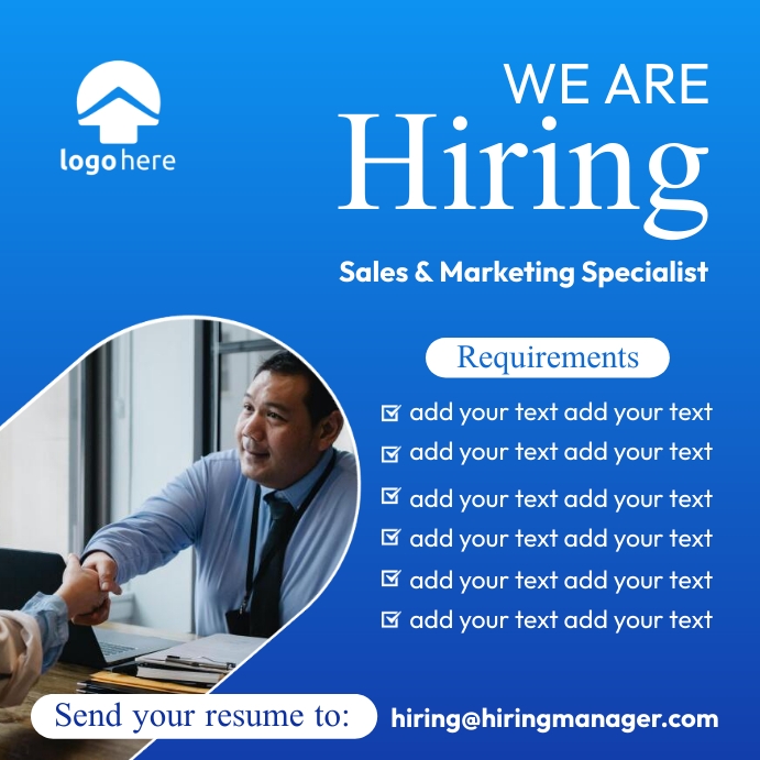 hiring flyers Template | PosterMyWall