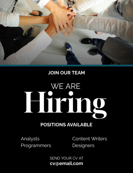 HIRING FLYERS TEMPLATE | PosterMyWall