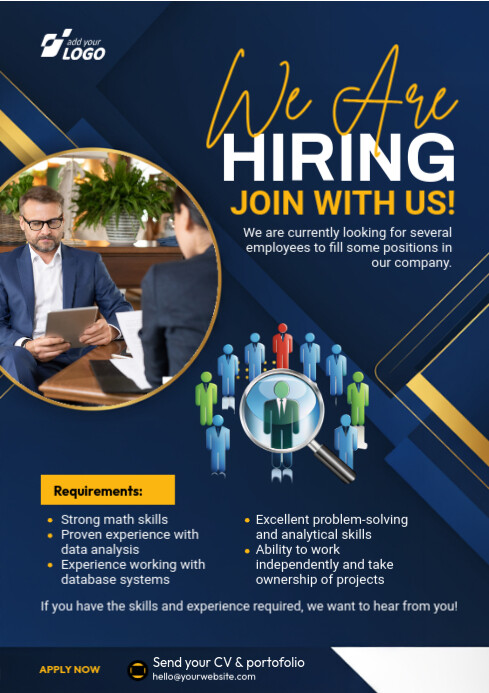 hiring flyers template | PosterMyWall