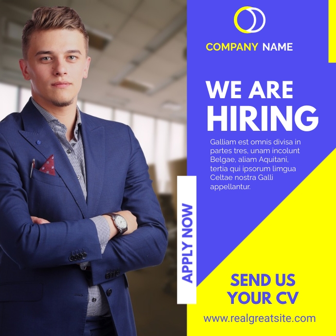 Hiring Instagram Post Template | PosterMyWall