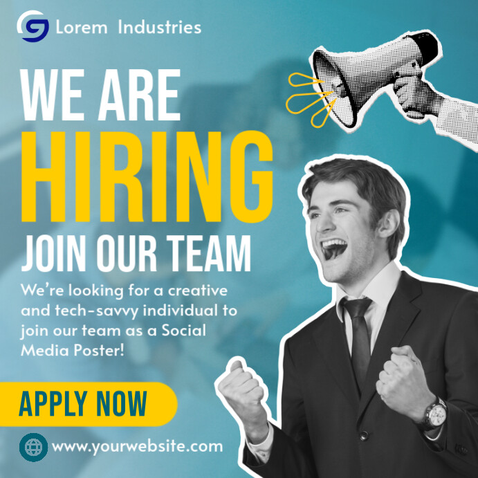 Hiring Instagram Post Template | PosterMyWall