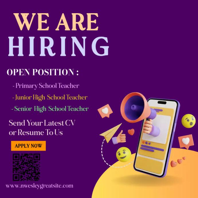 Hiring Instagram Post Template | PosterMyWall